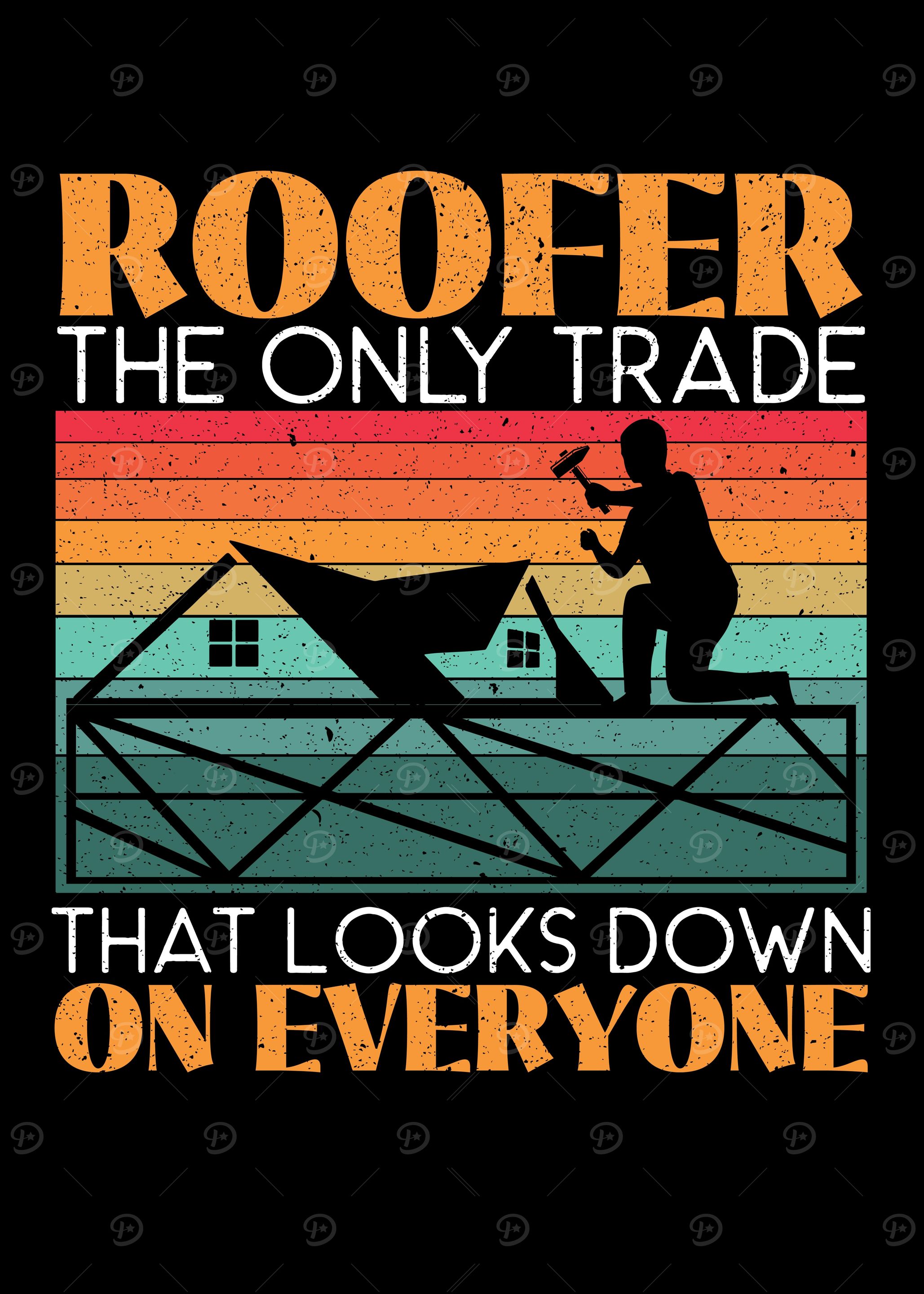 'Proud Roofer' Poster, picture, metal print, paint by NAO | Displate