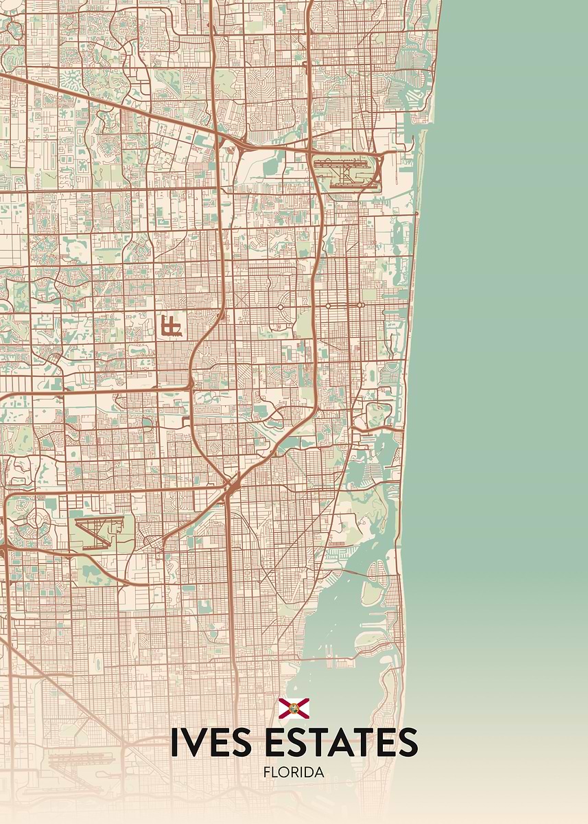 'Ives Estates FL' Poster, picture, metal print, paint by IMR Designs ...