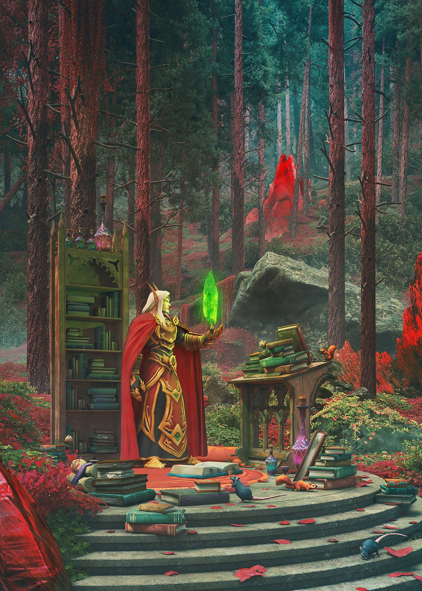 'Blood Elves Art' Poster, picture, metal print, paint by dreamwalker ...