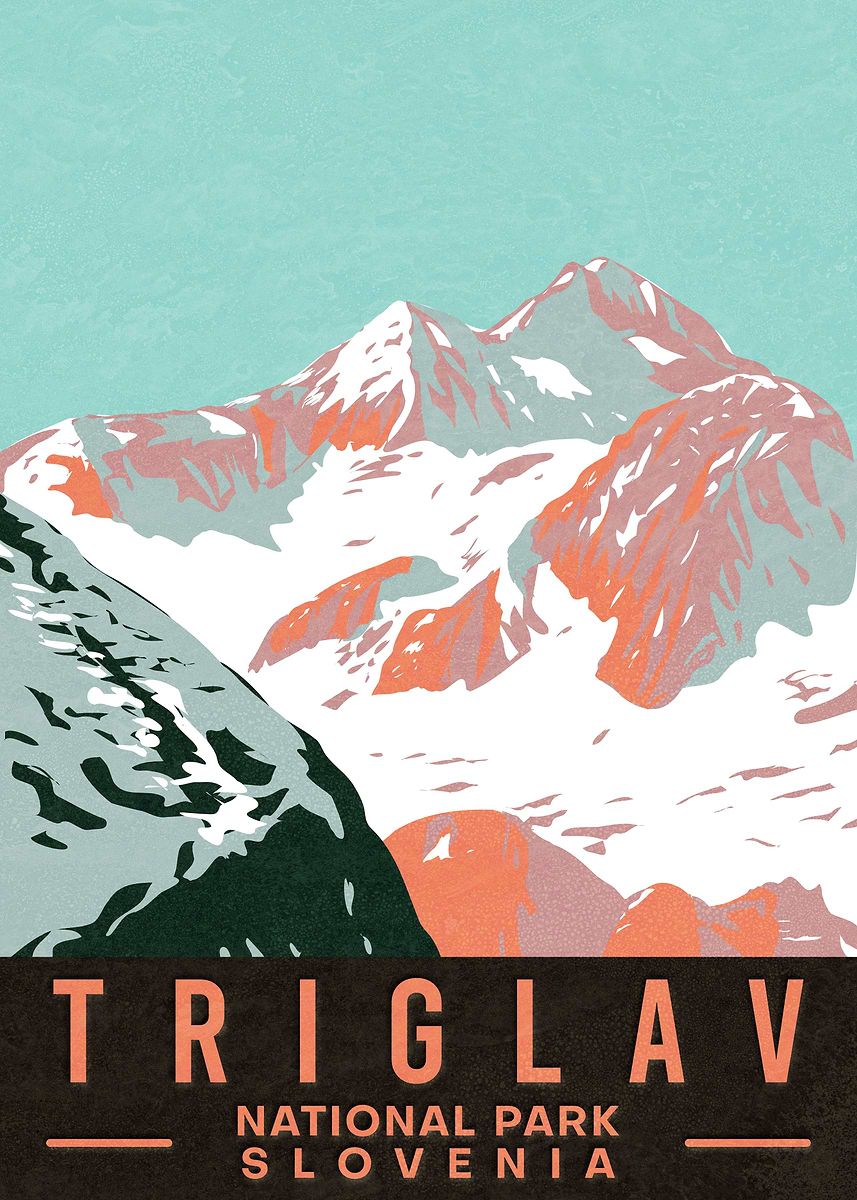 'Triglav National Park' Poster, picture, metal print, paint by Jordan ...