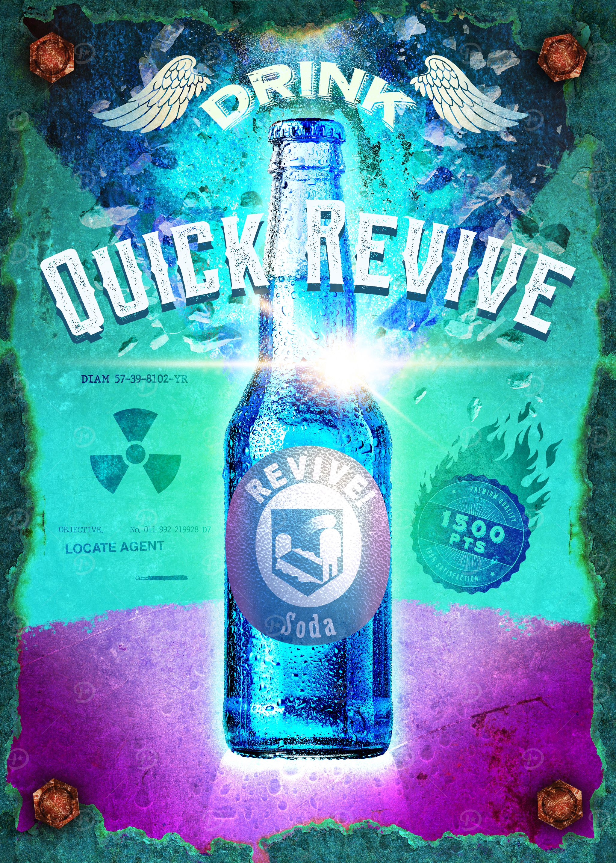 'Quick Revive' Poster, picture, metal print, paint by Call of Duty ...
