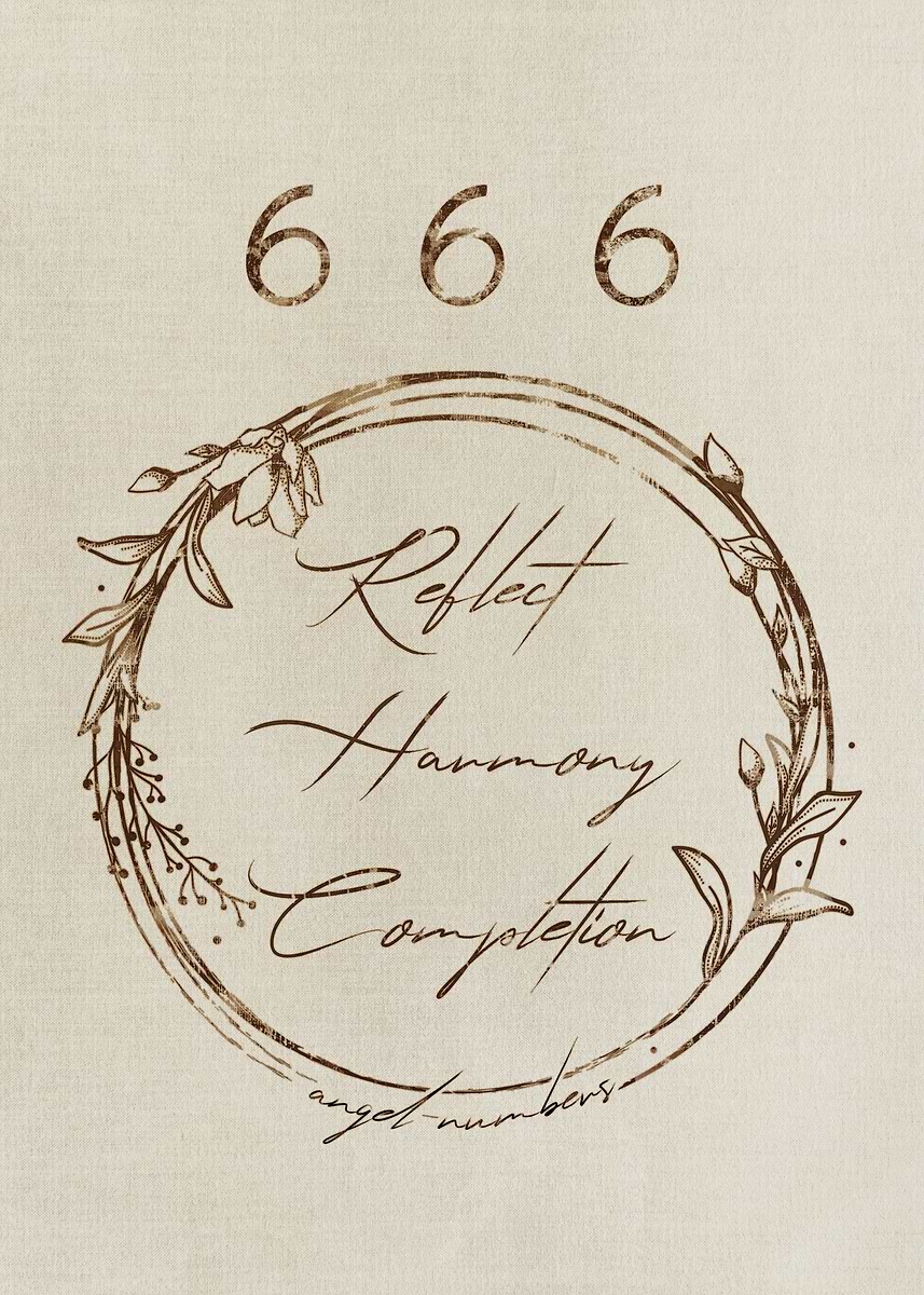 'Angel Number 666' Poster, picture, metal print, paint by Ema Paraschiv ...