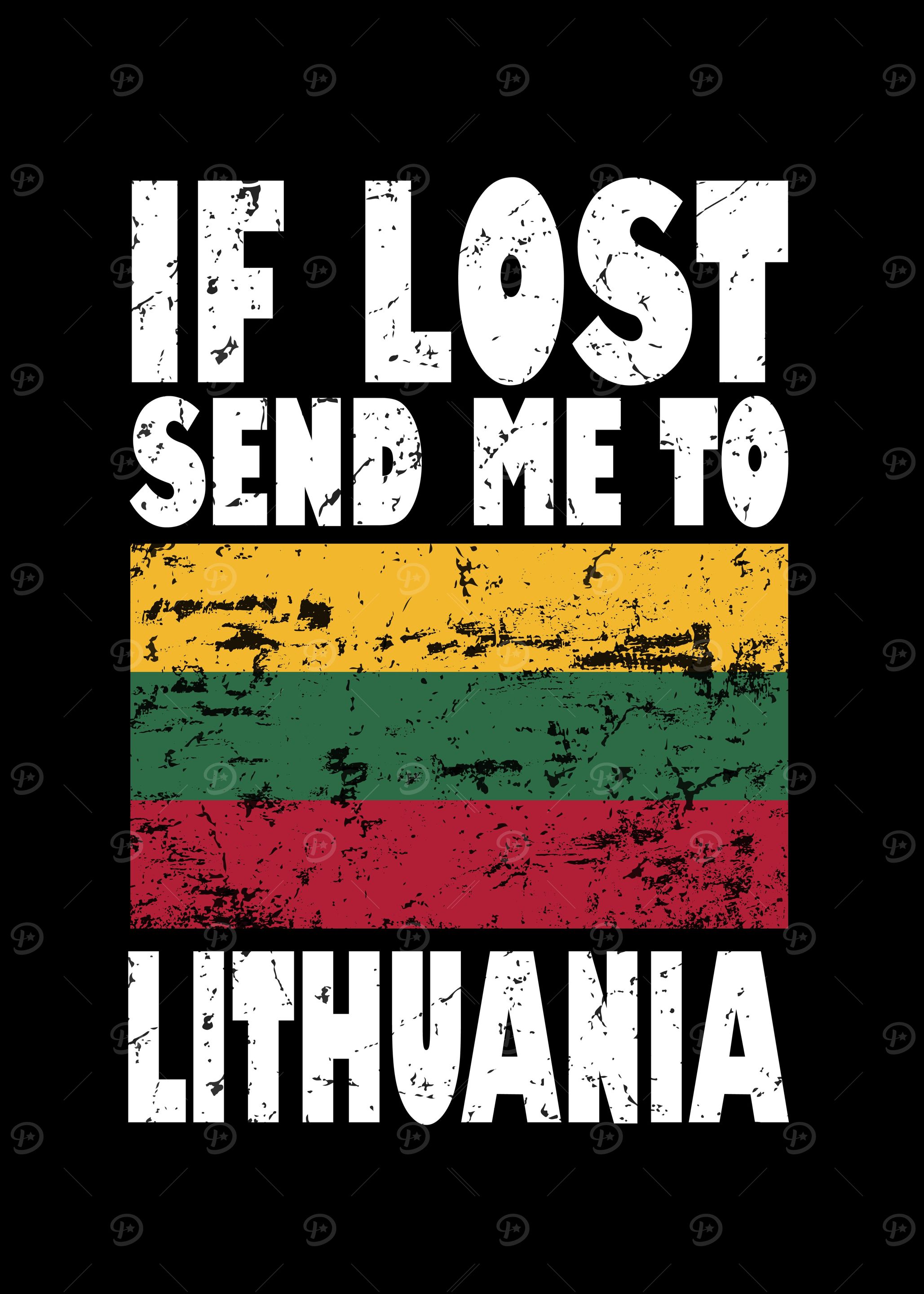 'Lithuania Flag Saying' Poster, picture, metal print, paint by schmugo ...