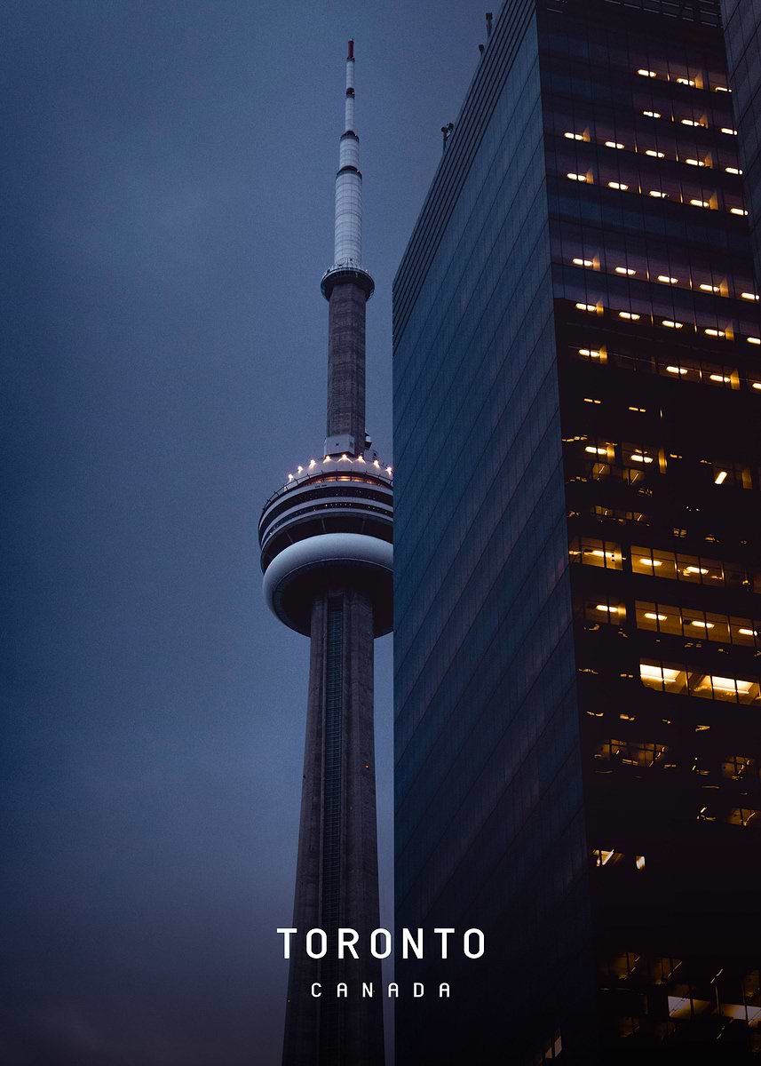 'Toronto ' Poster, picture, metal print, paint by Travel Addict | Displate