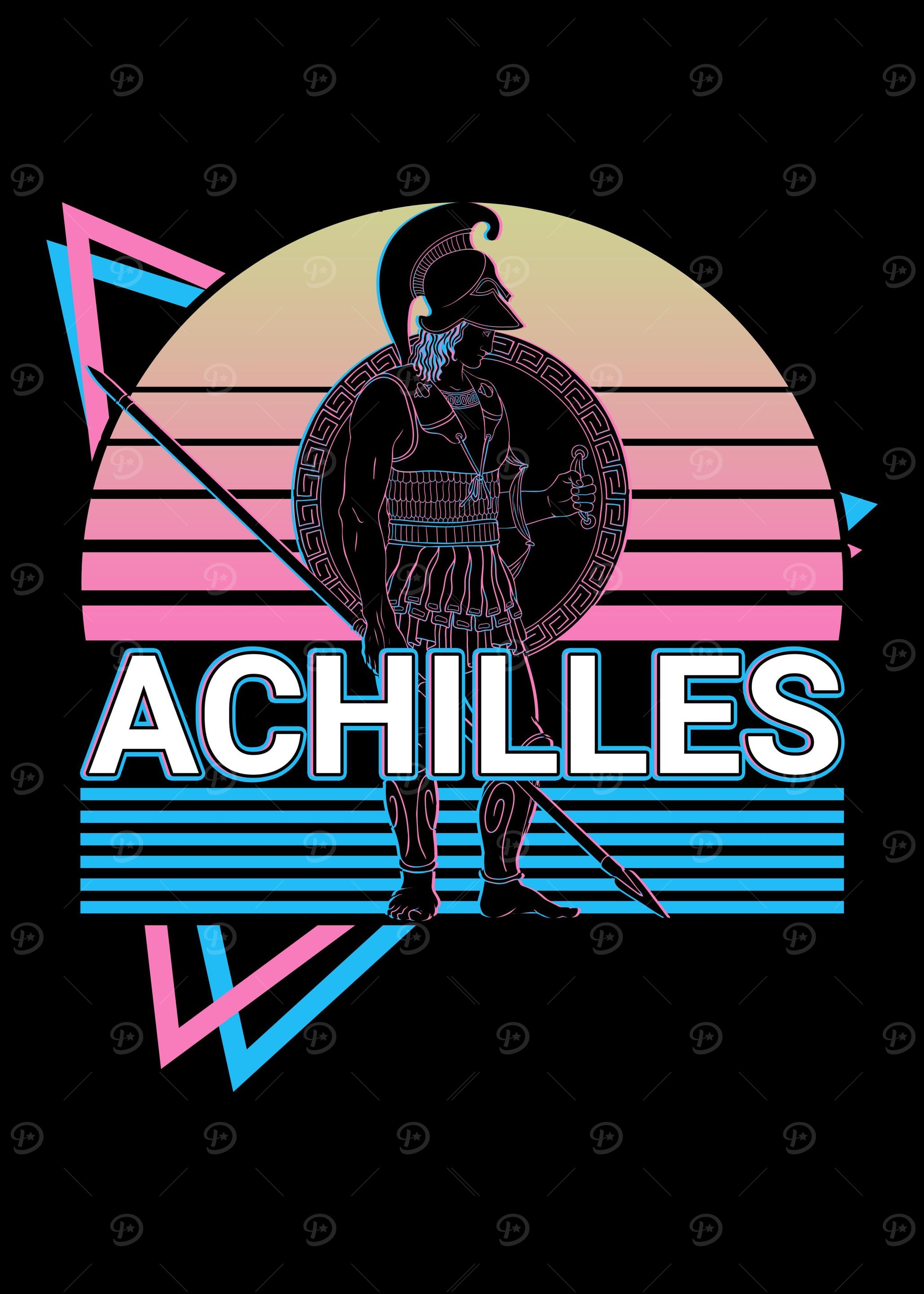 'Achilles Greek Warrior' Poster, picture, metal print, paint by ...