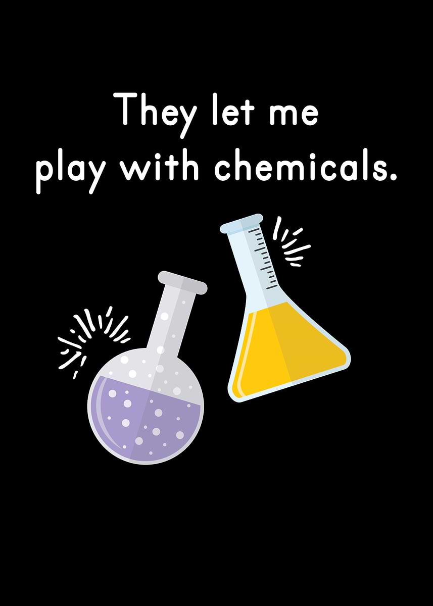 'Play With Chemicals' Poster, picture, metal print, paint by Mooon ...