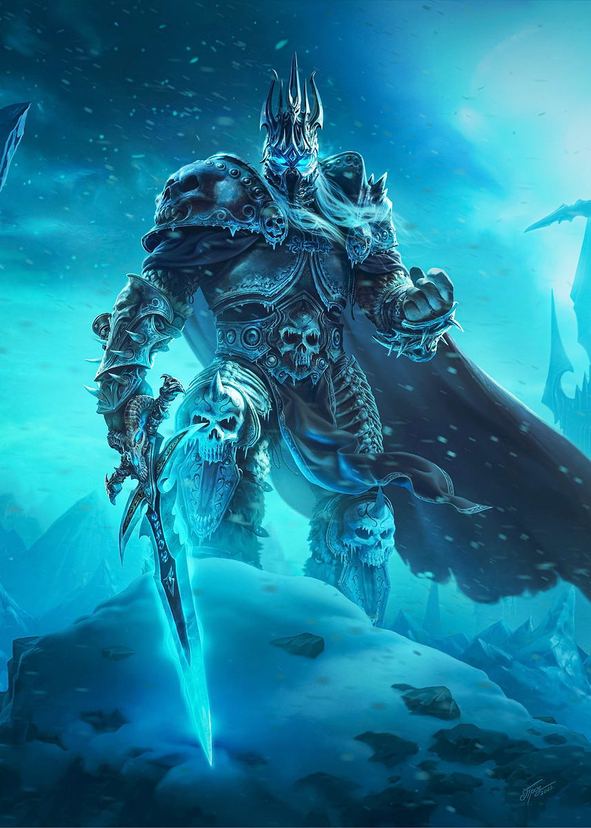 'Lich King' Poster, picture, metal print, paint by World Of Warcraft ...