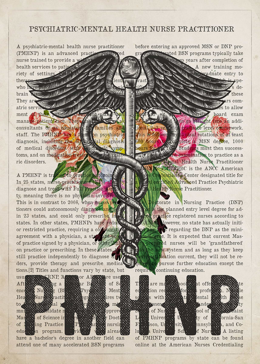 'PMHNP Graduation Gift' Poster, picture, metal print, paint by Aged ...