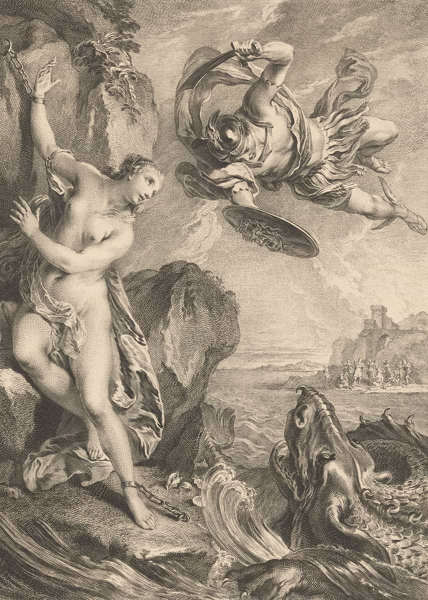 'Perseus Saving Andromeda' Poster, picture, metal print, paint by ...