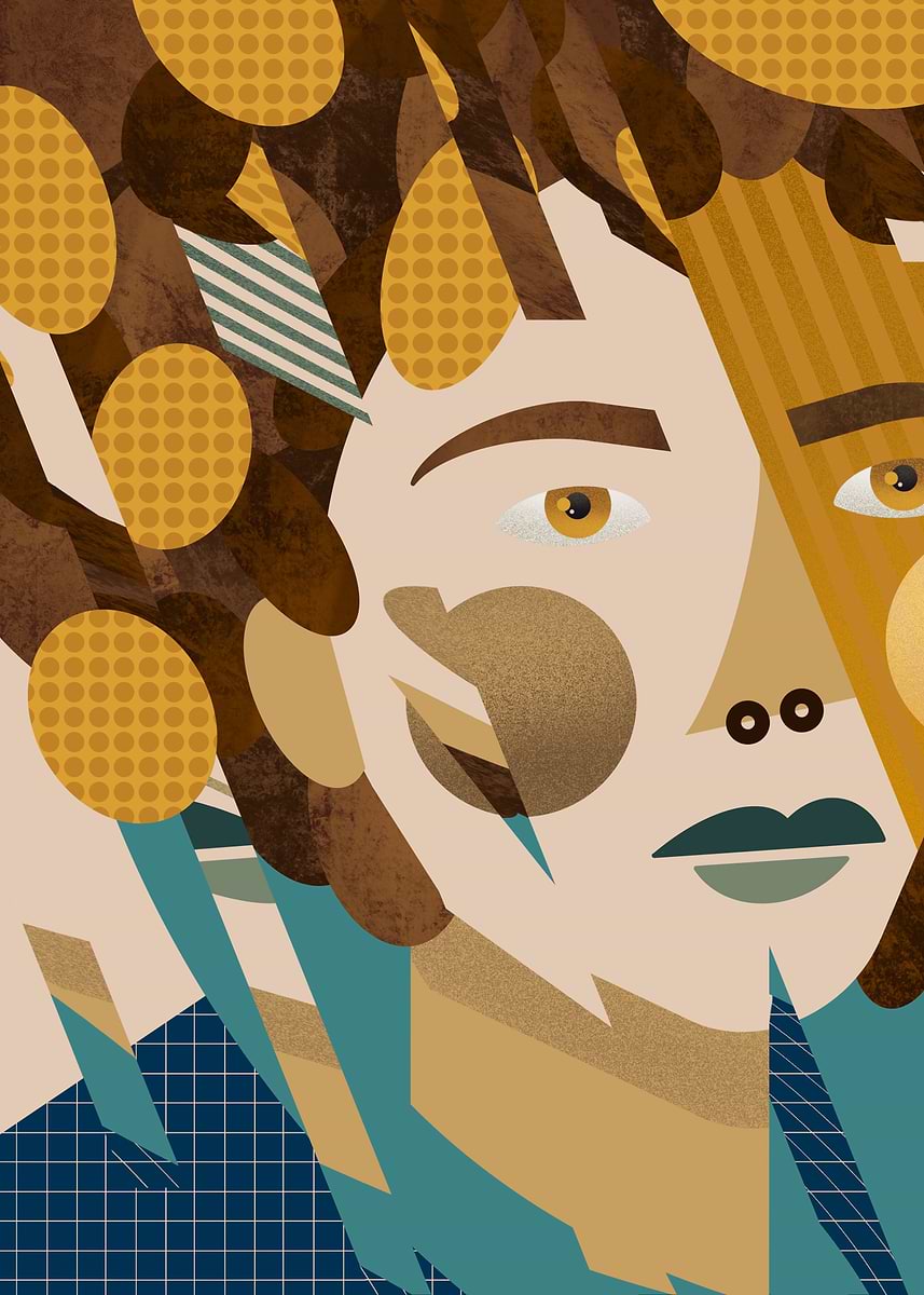 'Ricordo di un incontro in ' Poster, picture, metal print, paint by ...