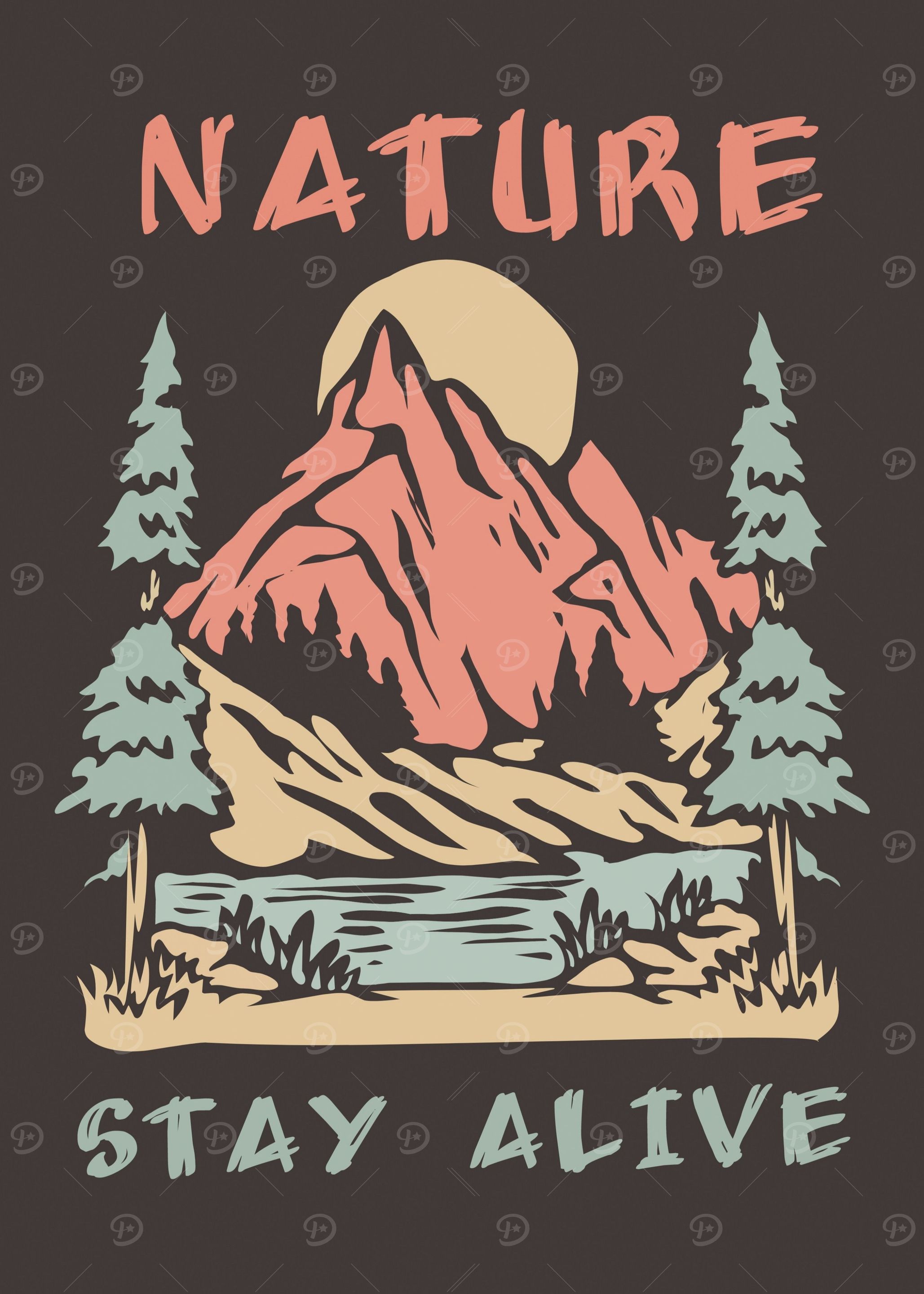 'nature stay alive ' Poster, picture, metal print, paint by AL Picaso ...