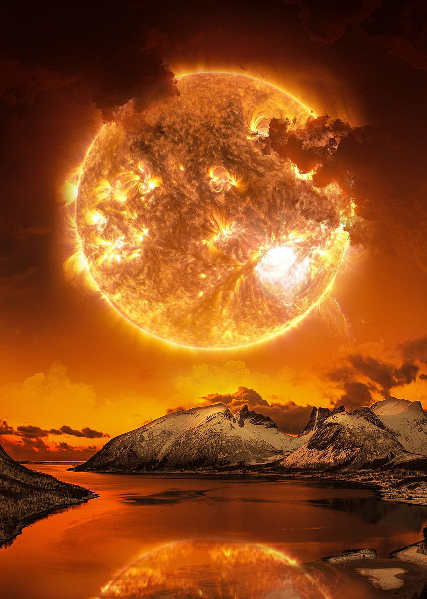 'Sunfall' Poster, picture, metal print, paint by Benny Productions ...