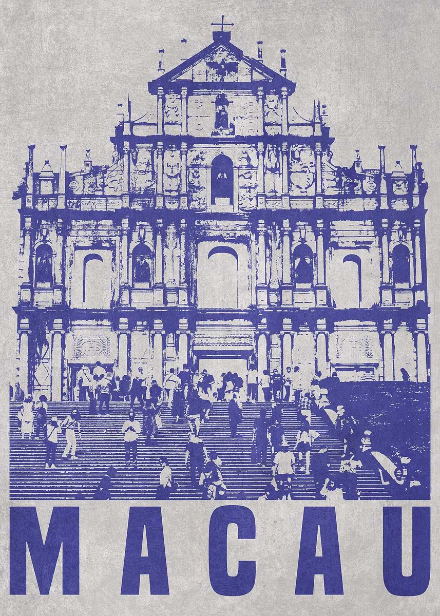 'Macau' Poster, picture, metal print, paint by denvector | Displate
