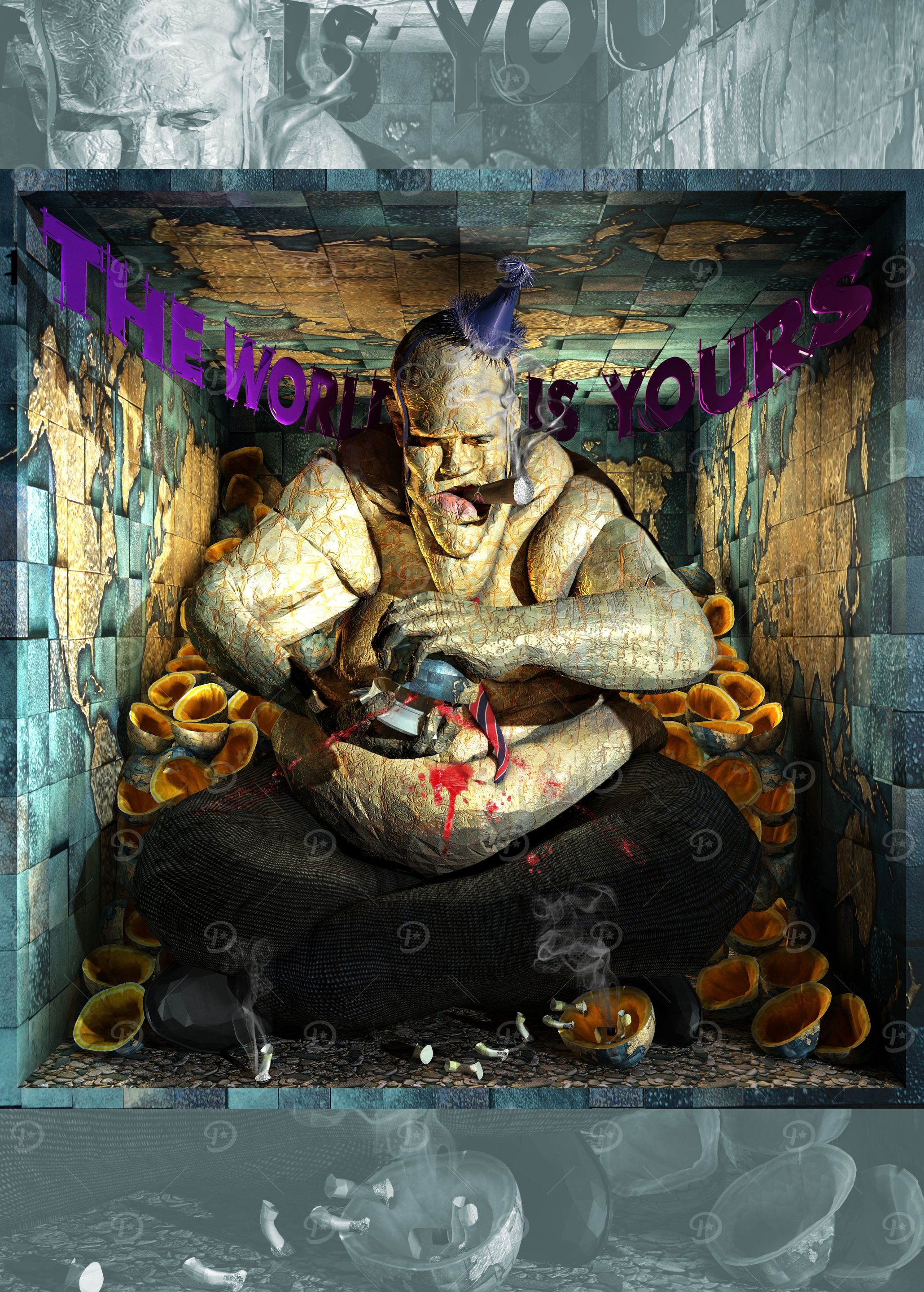 'MOLOCH' Poster, picture, metal print, paint by Kingdom of the Fly ...