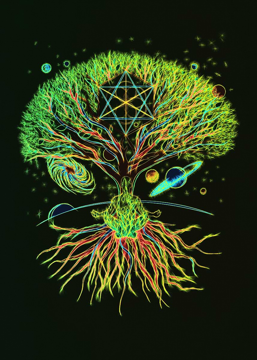 'Sacred Magical Tree ' Poster, picture, metal print, paint by Reinhard ...