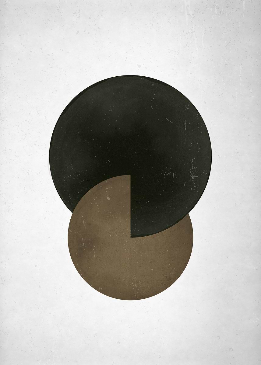 'Geometric Boho Circles' Poster, picture, metal print, paint by Uber Colektiv | Displate