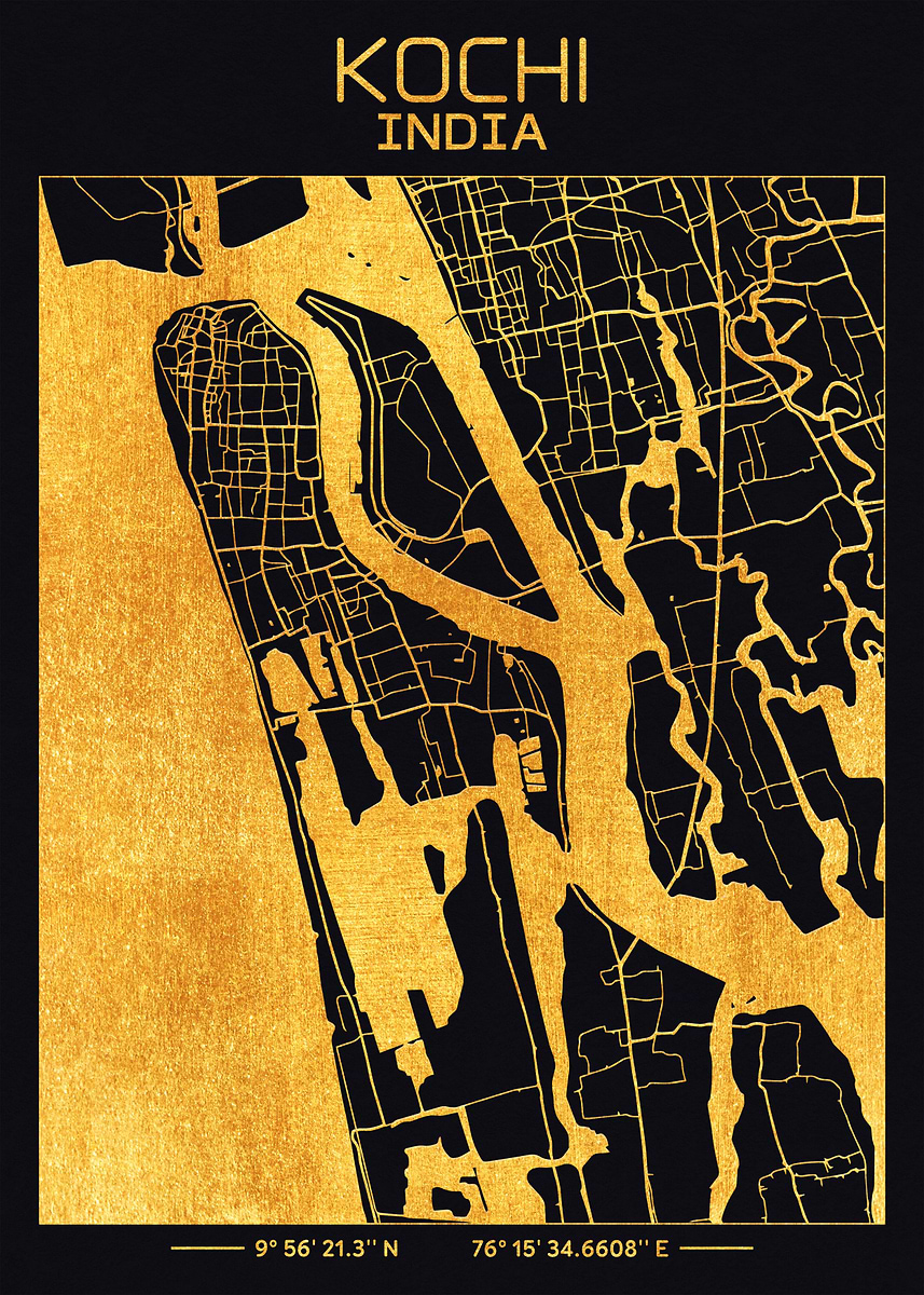 'Kochi Kerala India' Poster, picture, metal print, paint by Denis ...