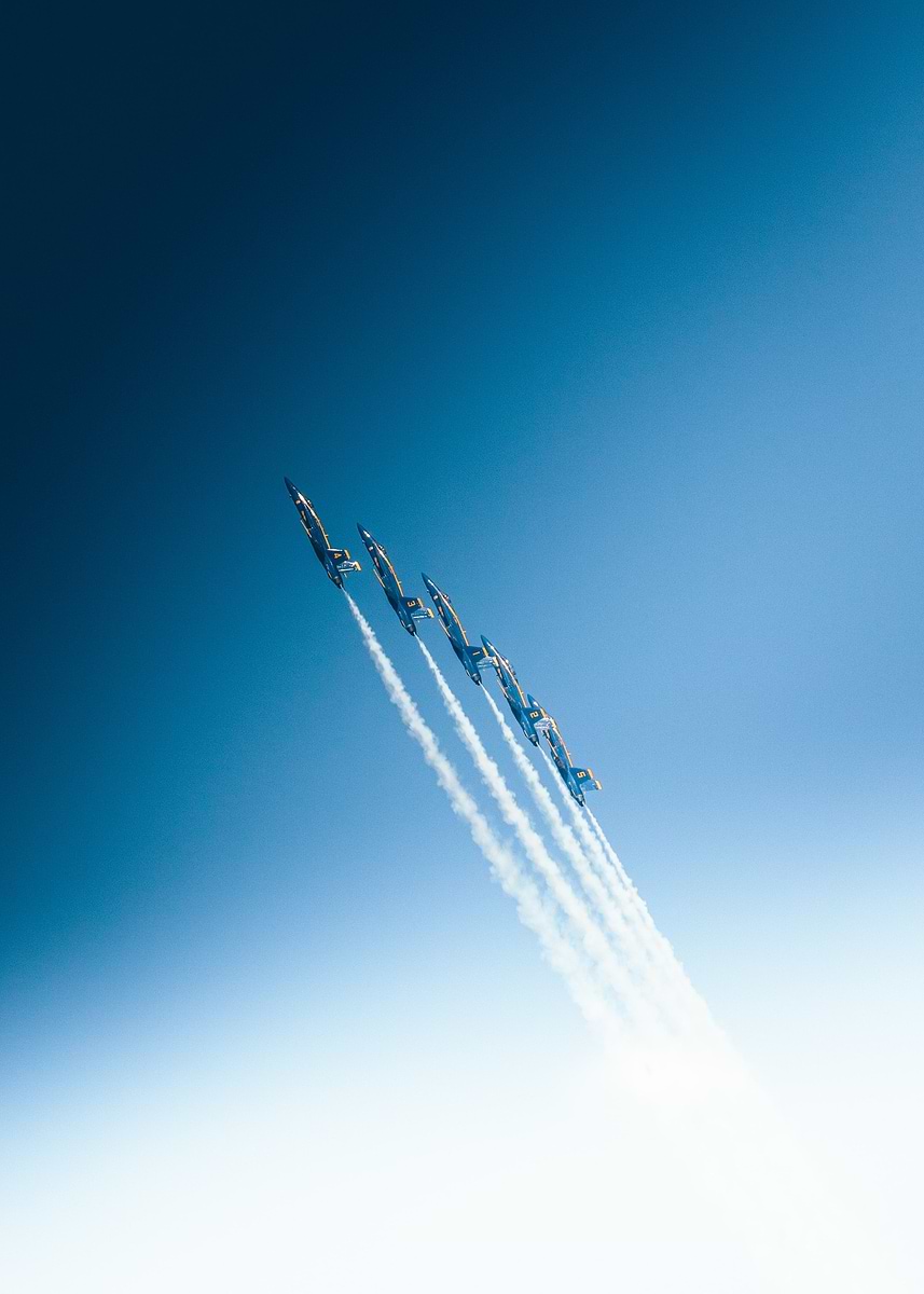 'Jet Flight Formation' Poster, picture, metal print, paint by Artistic ...