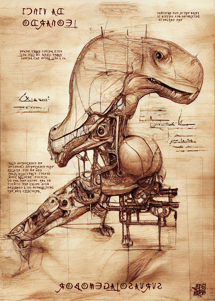 'ROBO Megalosaurus' Poster, picture, metal print, paint by AGA Art ...