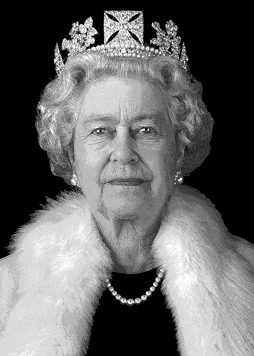 'The Queen Elizabeth 2' Poster, picture, metal print, paint by Max Ronn ...