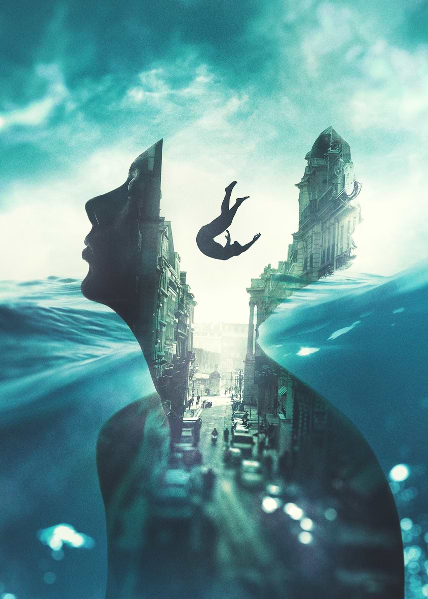 'Drowning' Poster, picture, metal print, paint by Ahmed Emad Eldin ...