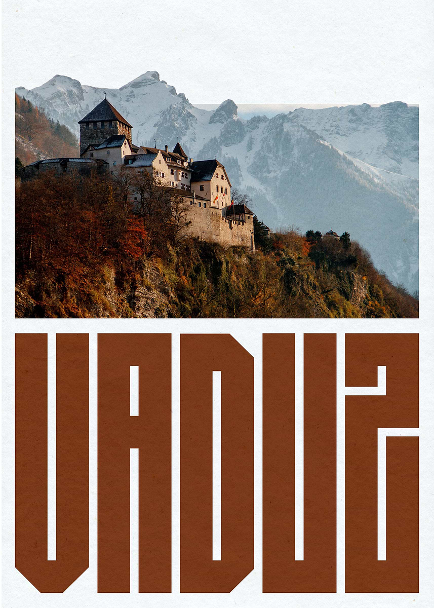 'Vaduz Castle Liechtenstein' Poster, picture, metal print, paint by ...