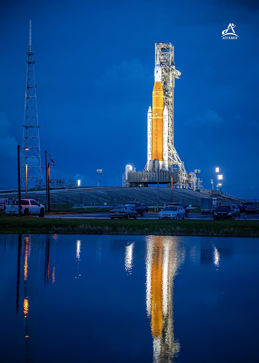 'Spacecraft by night' Poster, picture, metal print, paint by NASA ...