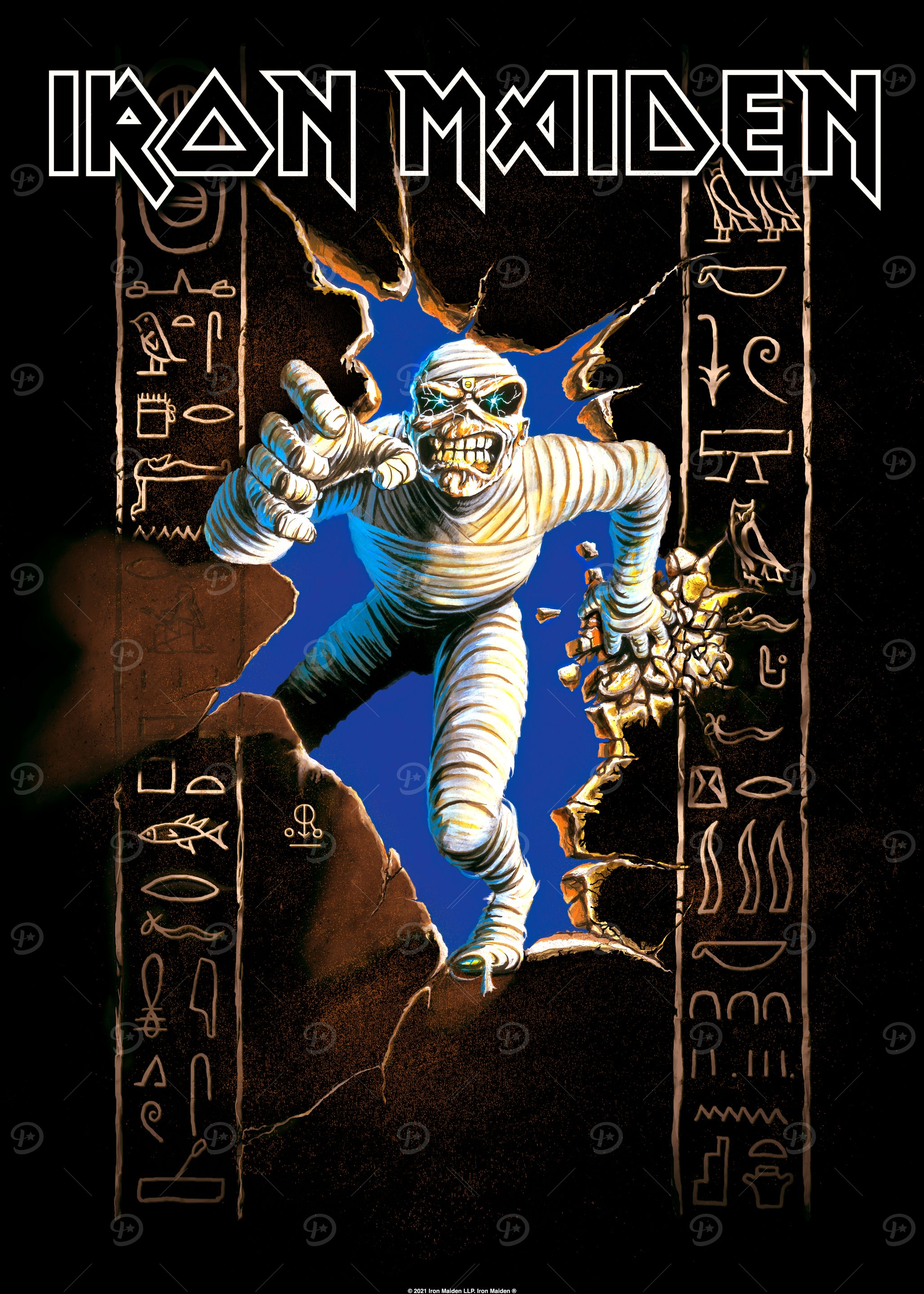 'Eddie Mummy' Poster, picture, metal print, paint by Iron Maiden | Displate