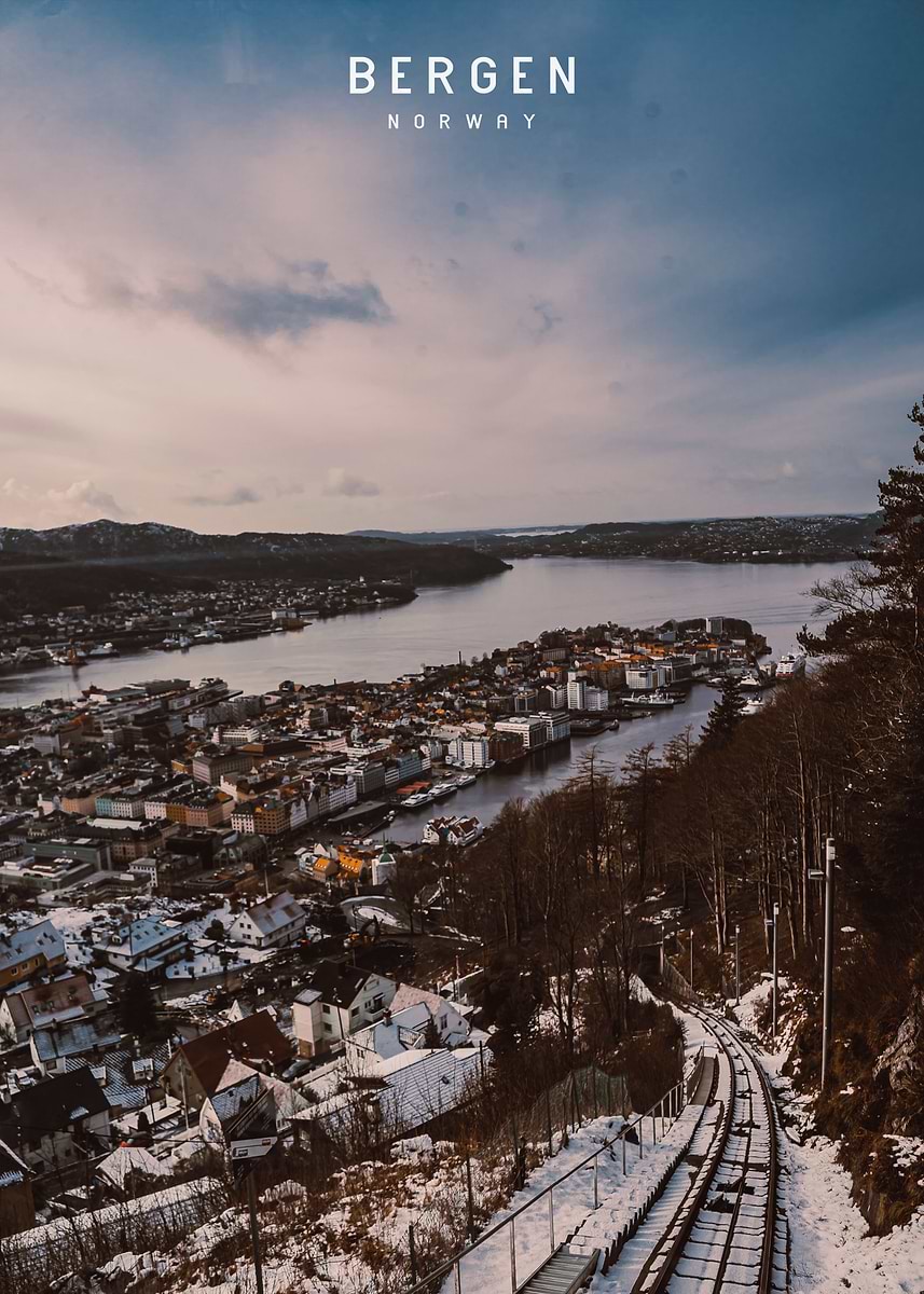'Bergen ' Poster, picture, metal print, paint by Explore Universe ...