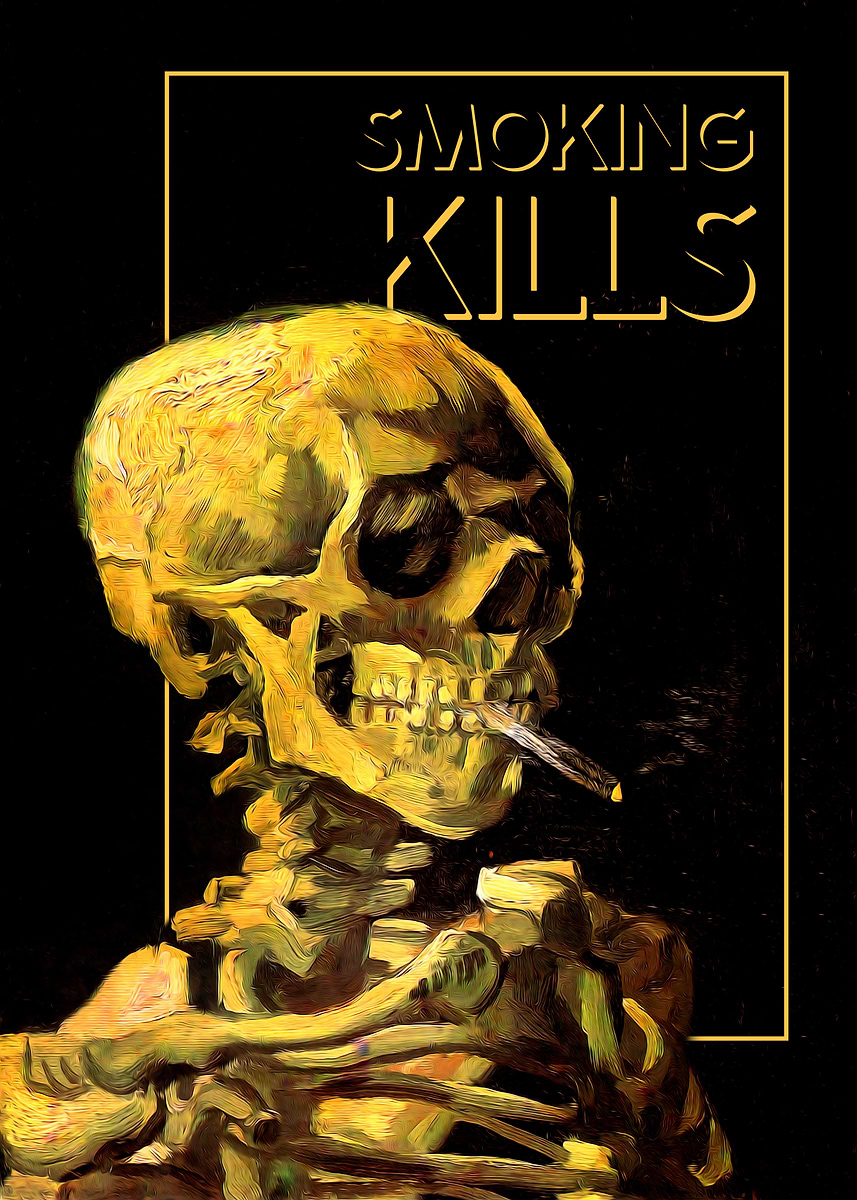 'Smoking kills' Poster, picture, metal print, paint by Broken Specter ...