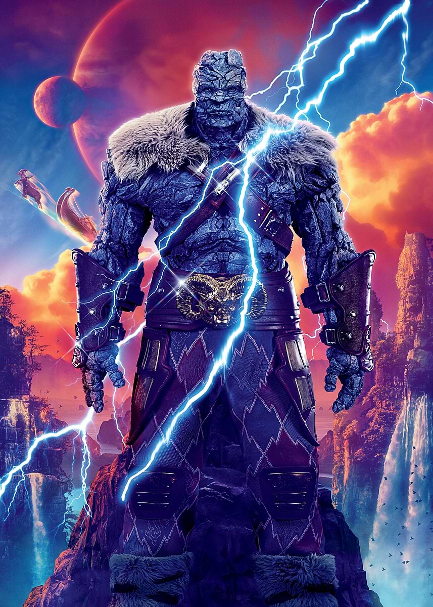 'Korg' Poster, picture, metal print, paint by Marvel | Displate