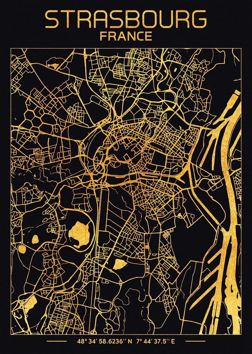 'Strasbourg France ' Poster, picture, metal print, paint by Denis ...