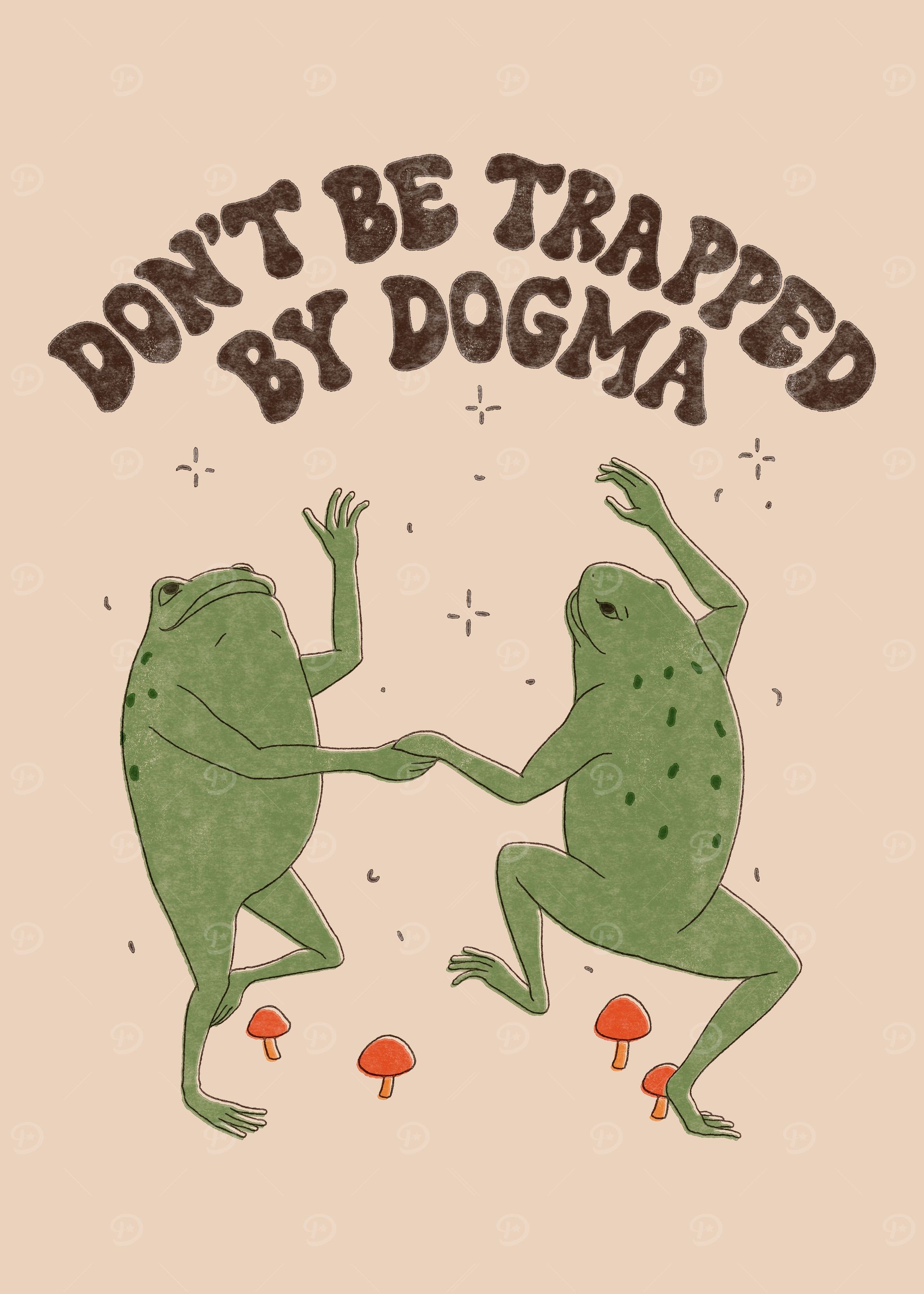 'Dont Be Trapped By Dogma' Poster, picture, metal print, paint by ...