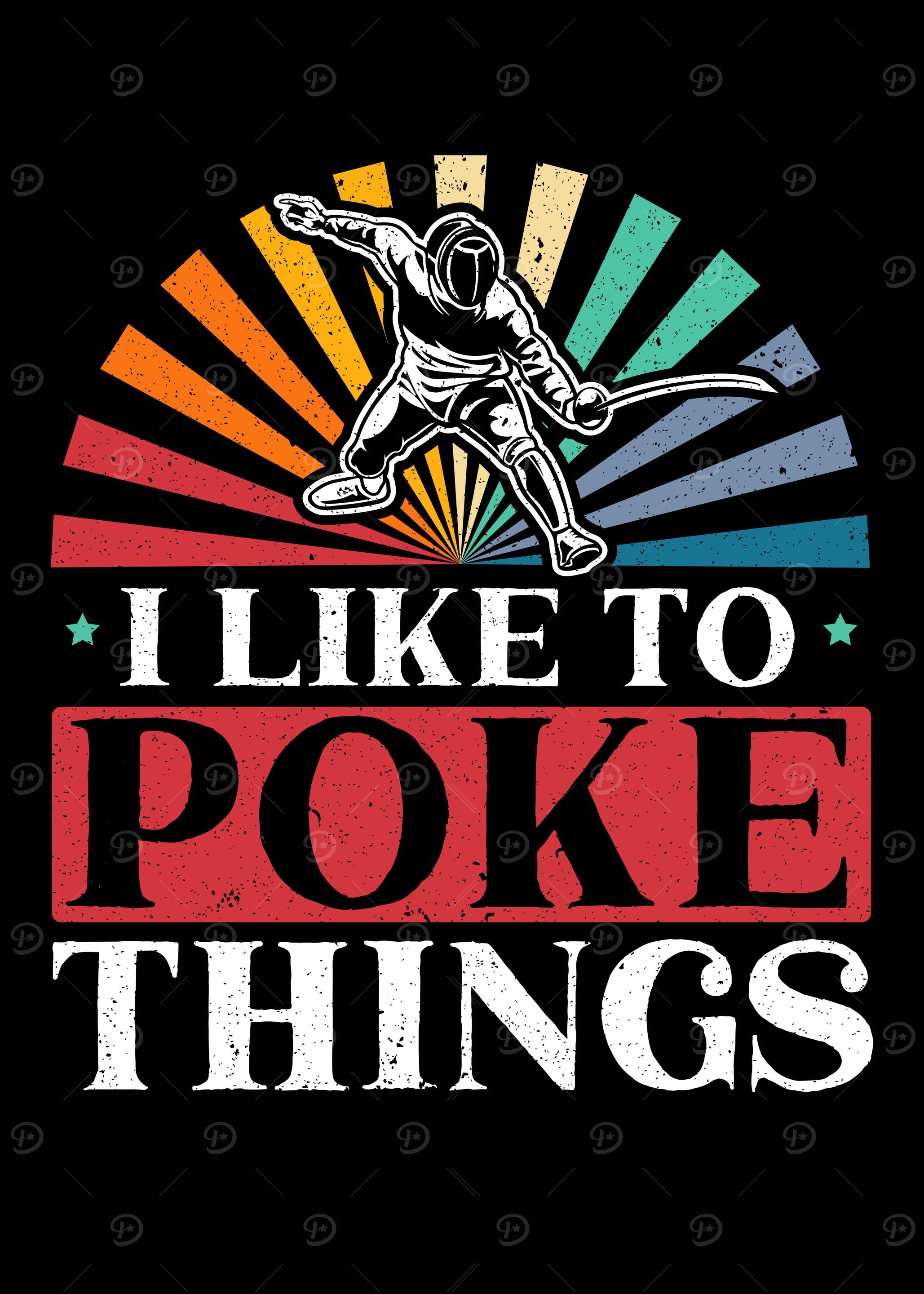 'I Like To Poke Things' Poster, picture, metal print, paint by NAO ...