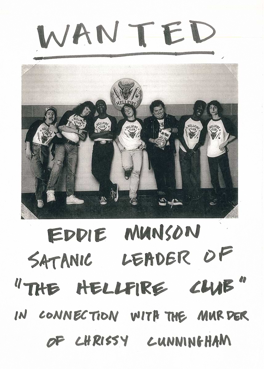 'Wanted: Eddie Munson' Poster, picture, metal print, paint by Stranger ...