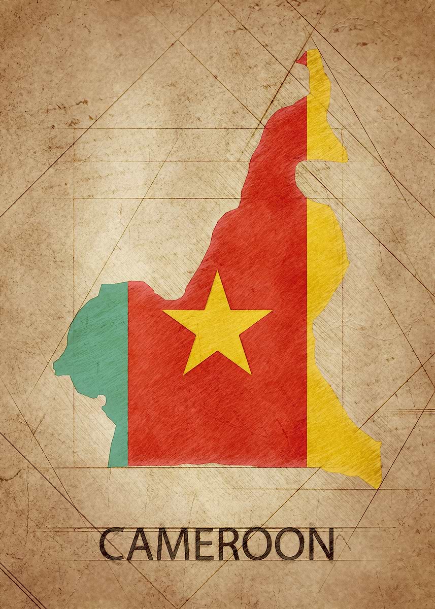 'Cameroon' Poster, picture, metal print, paint by Luvy | Displate