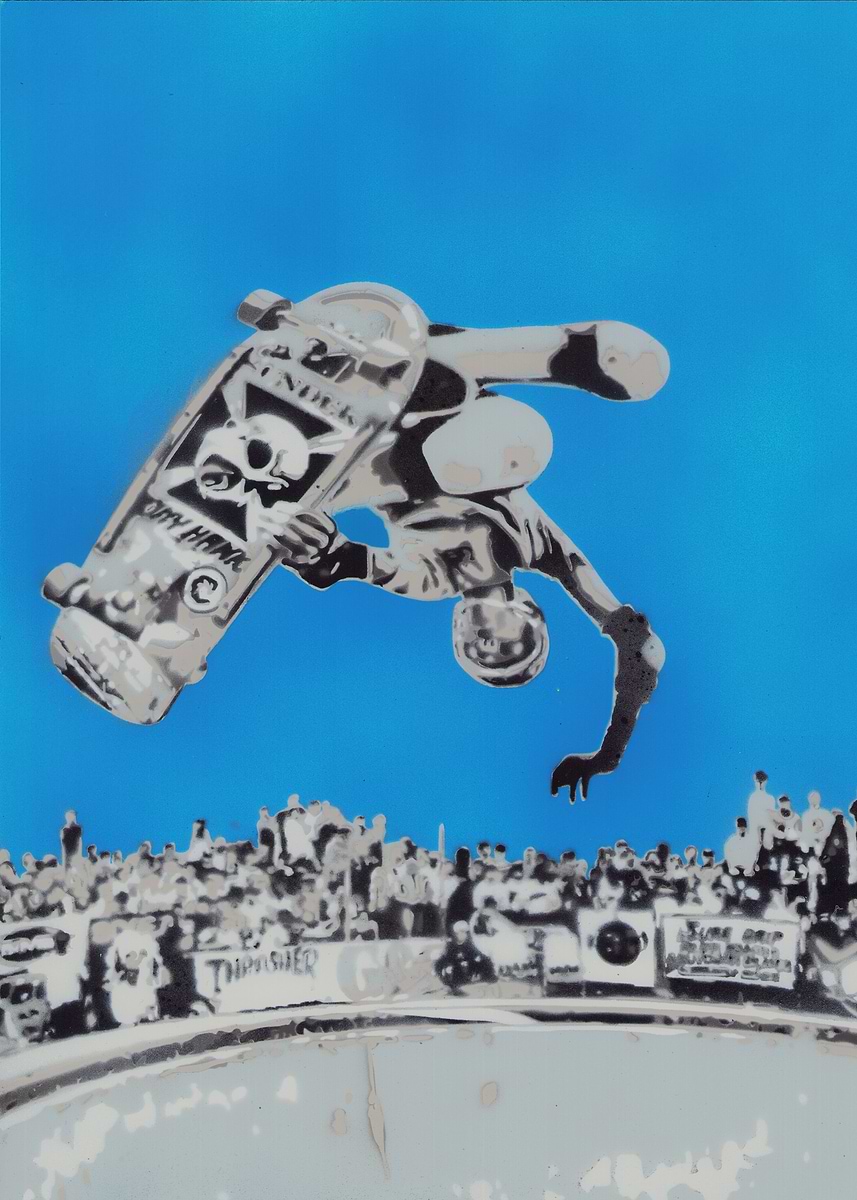 'Tony Hawk 1985' Poster, picture, metal print, paint by IGMKArts | Displate
