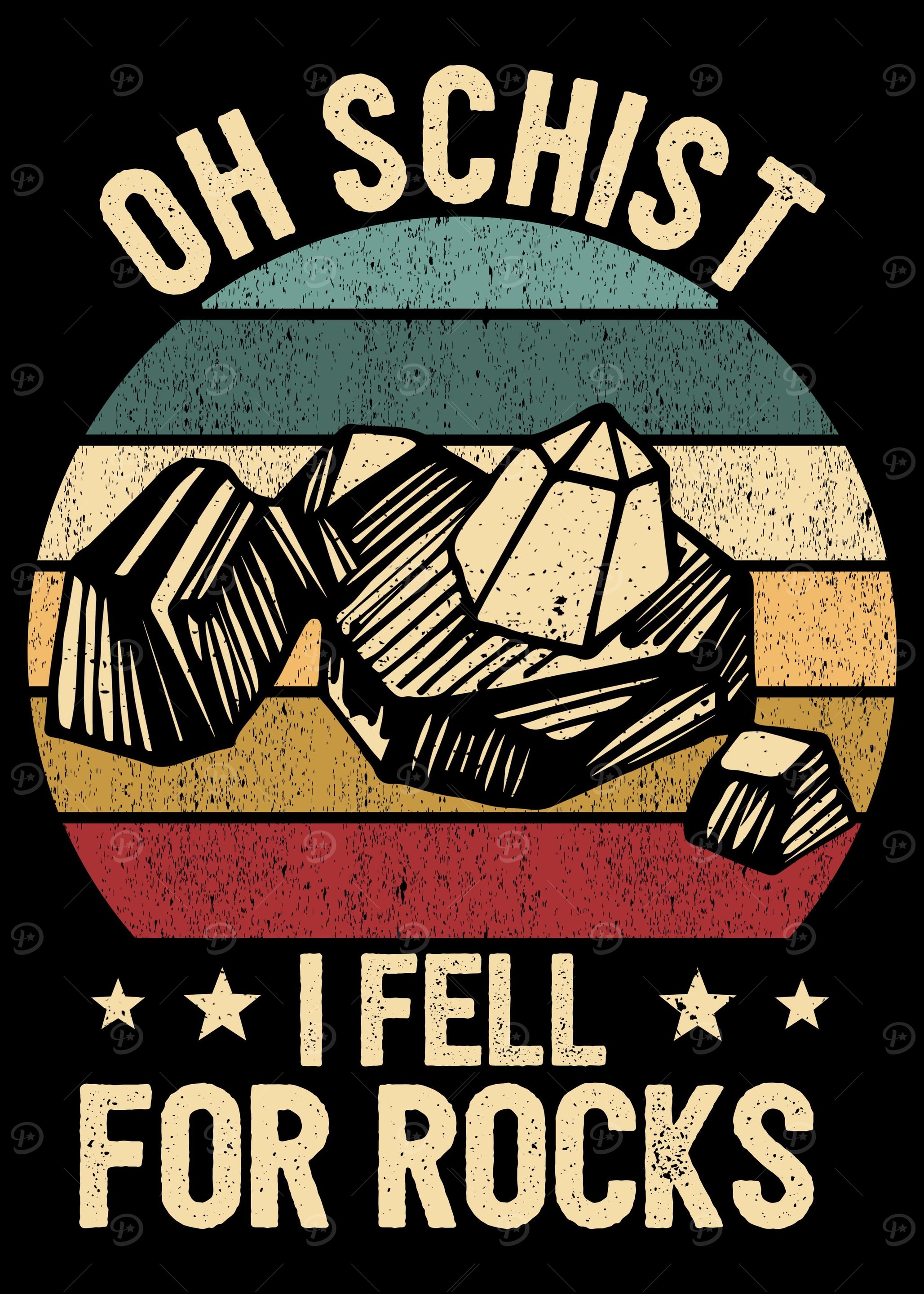 'Funny Rock Hunting' Poster, picture, metal print, paint by ...