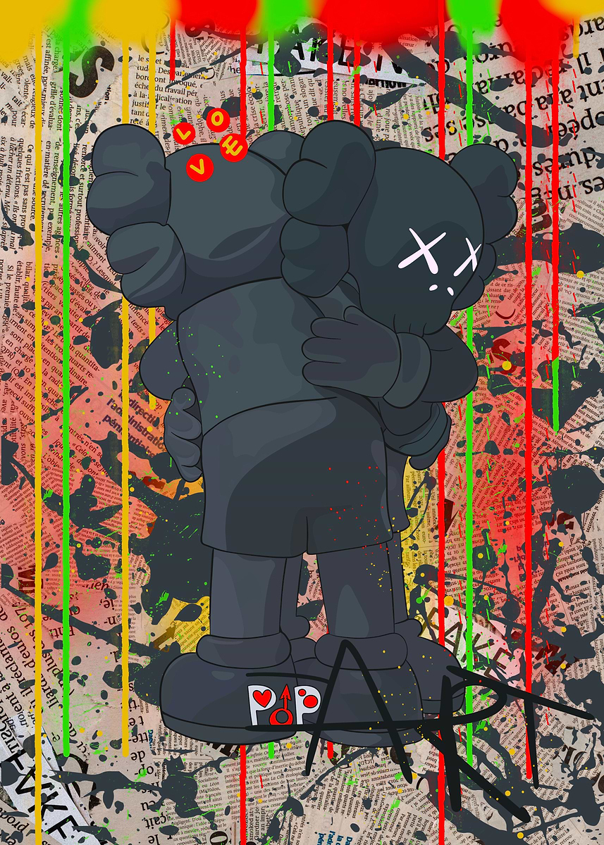 'Pop art kaws' Poster, picture, metal print, paint by Biopic Studio ...