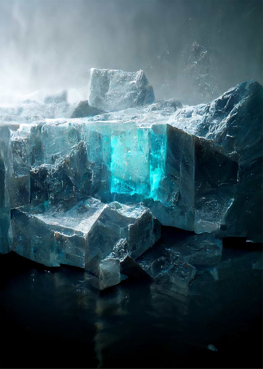 'Ice Block Art' Poster, picture, metal print, paint by Create ...