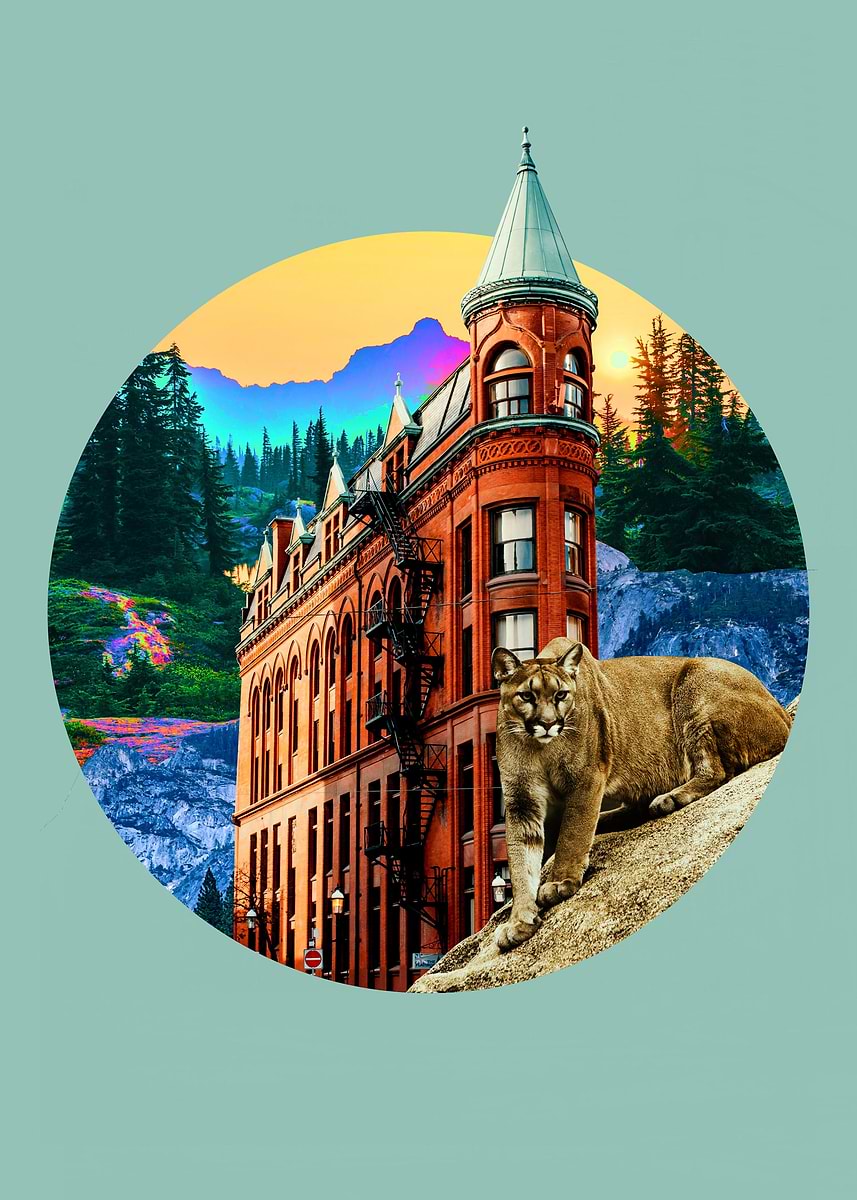 'The Castle with Lion ' Poster, picture, metal print, paint by Max Ronn ...