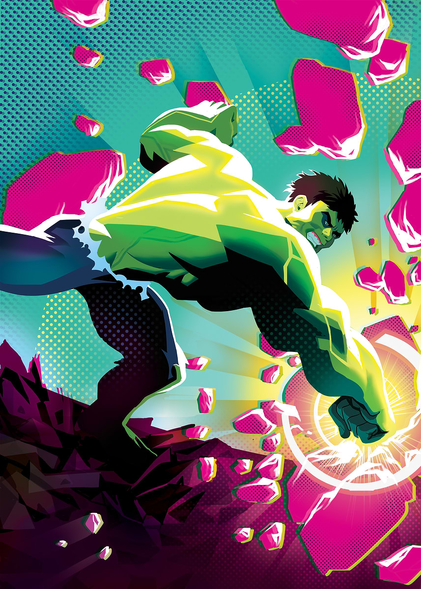 'Hulk' Poster, picture, metal print, paint by Marvel | Displate