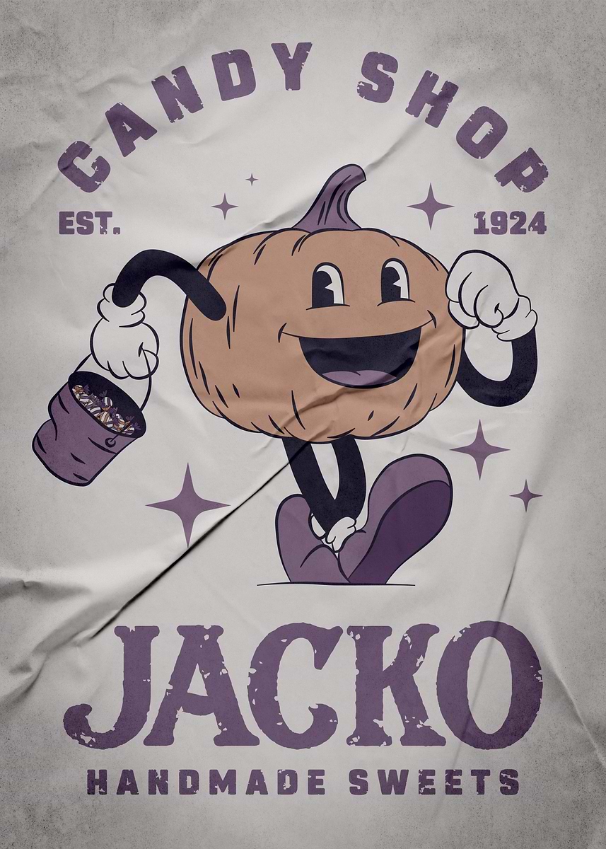 'Candy Vintage Poster' Poster, picture, metal print, paint by VANUA ...