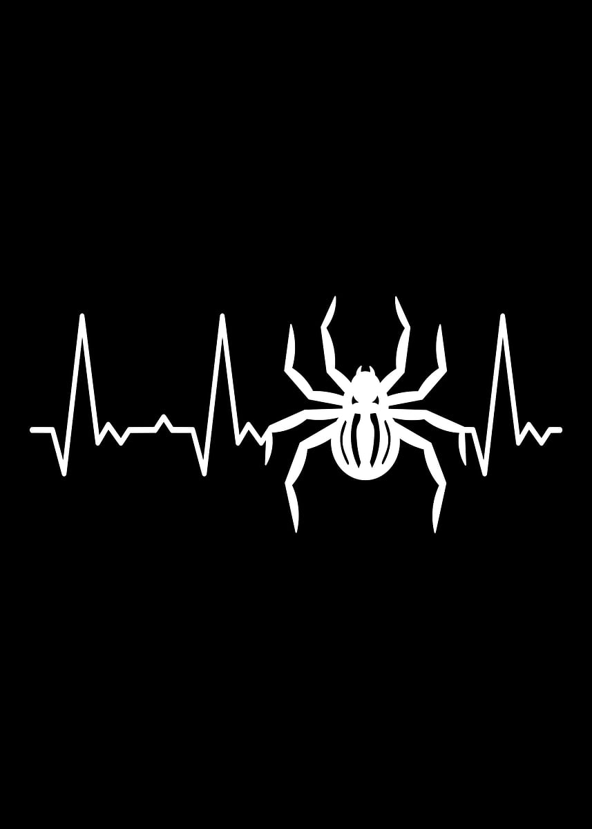 'Heartbeat Spider' Poster, picture, metal print, paint by royalsigns ...