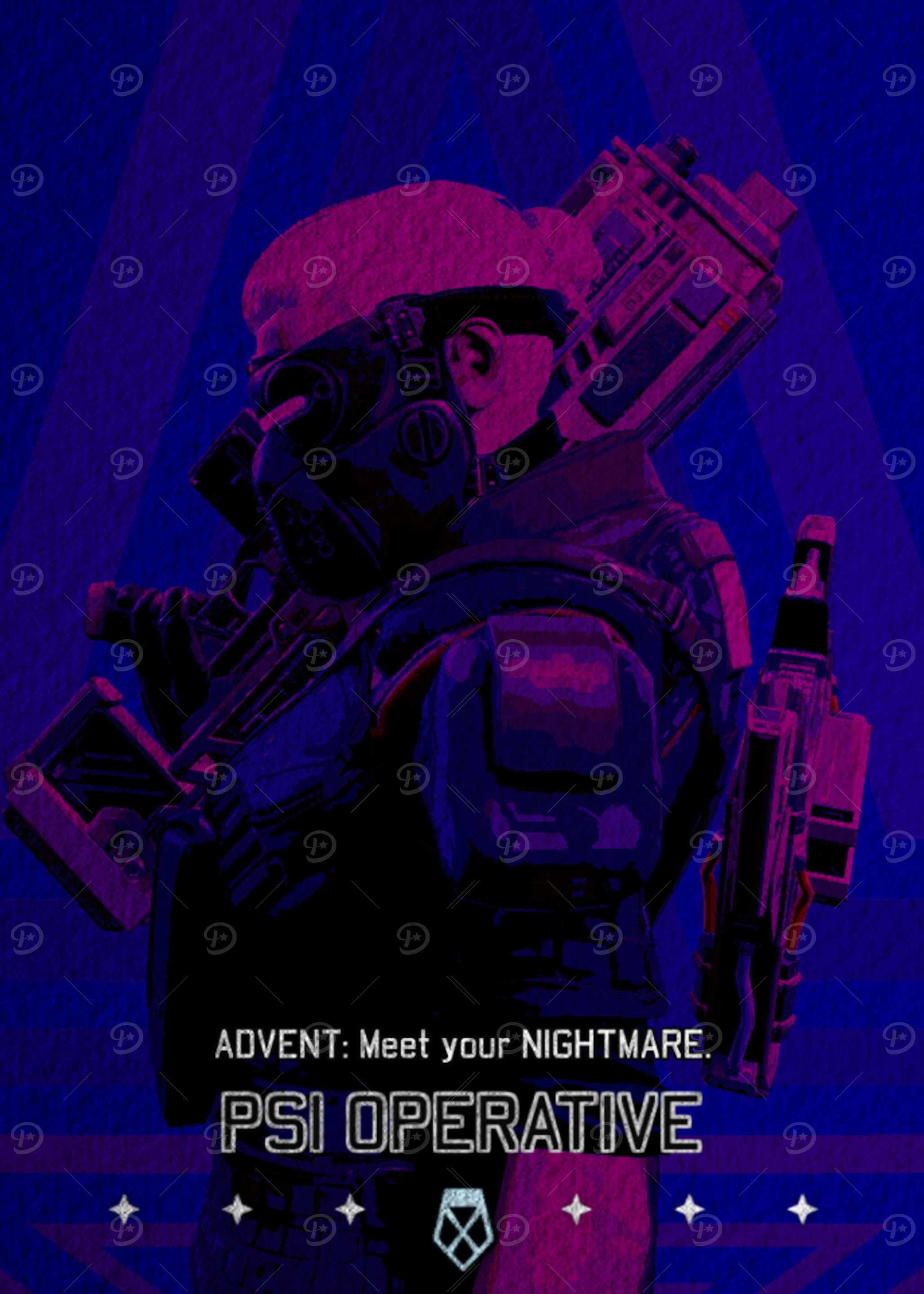 'PSI OPERATIVE' Poster, picture, metal print, paint by bashfulmanman ...
