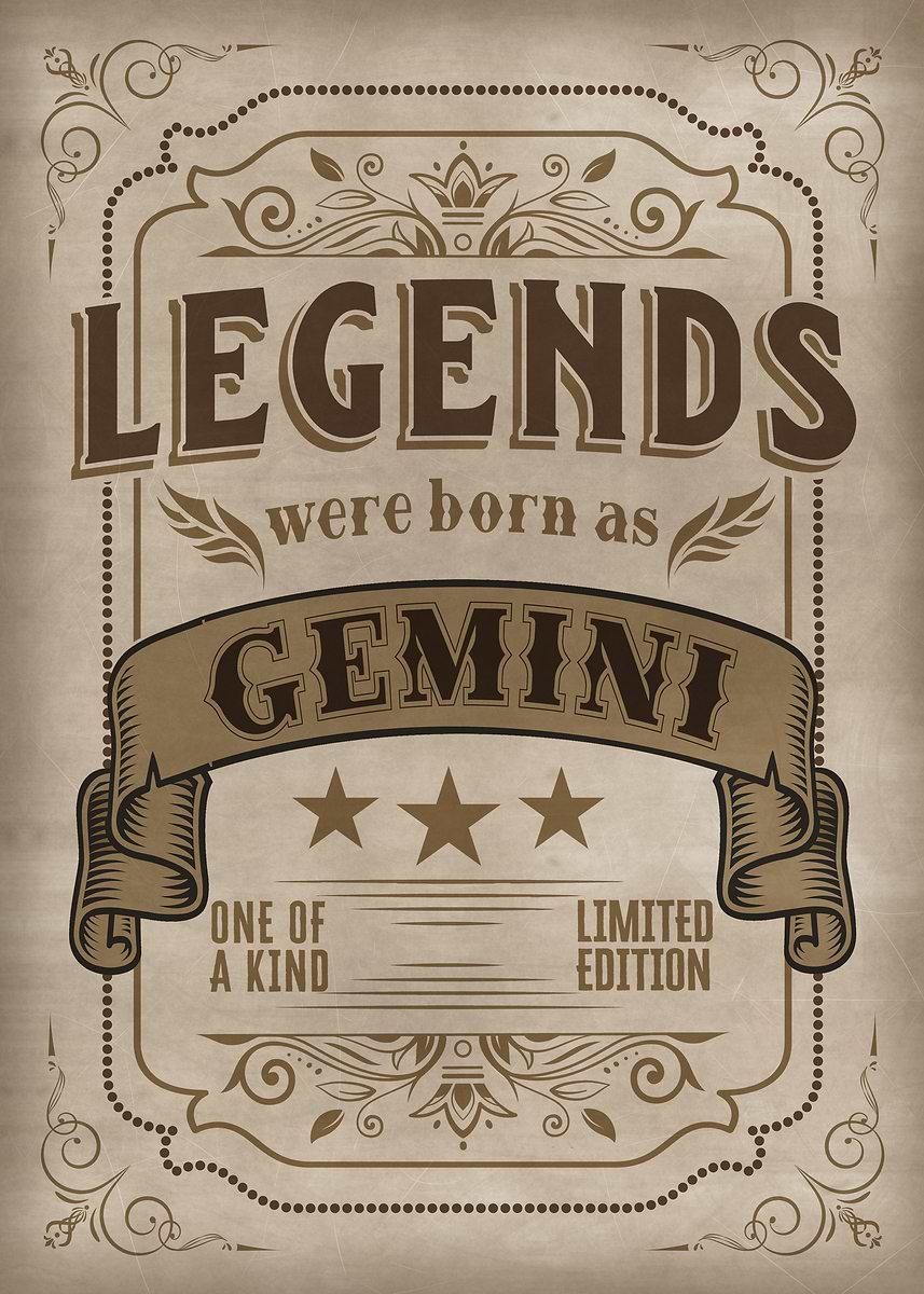 'Gemini Legend' Poster, picture, metal print, paint by XandYart | Displate