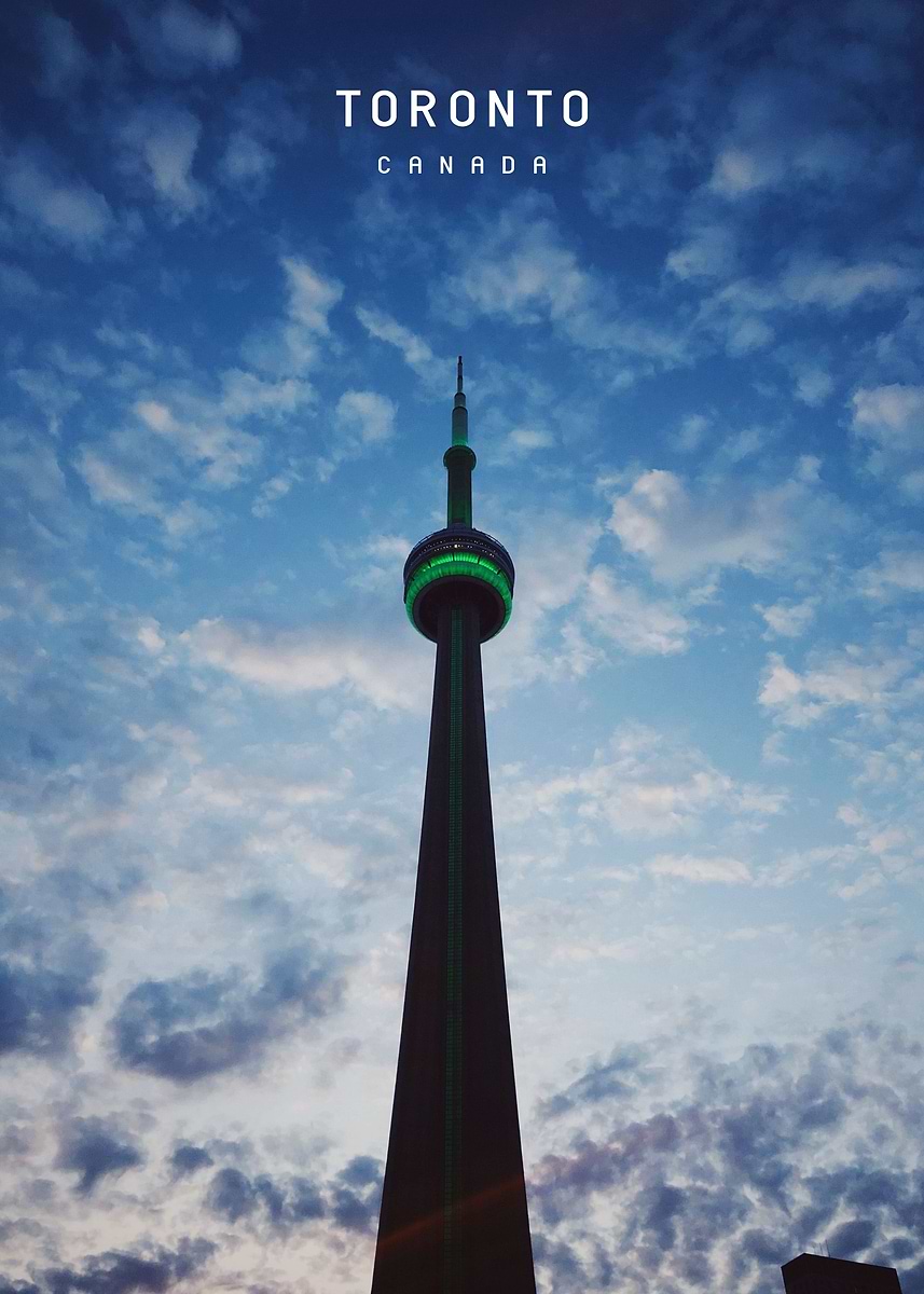 'Toronto ' Poster, picture, metal print, paint by Travel Addict | Displate