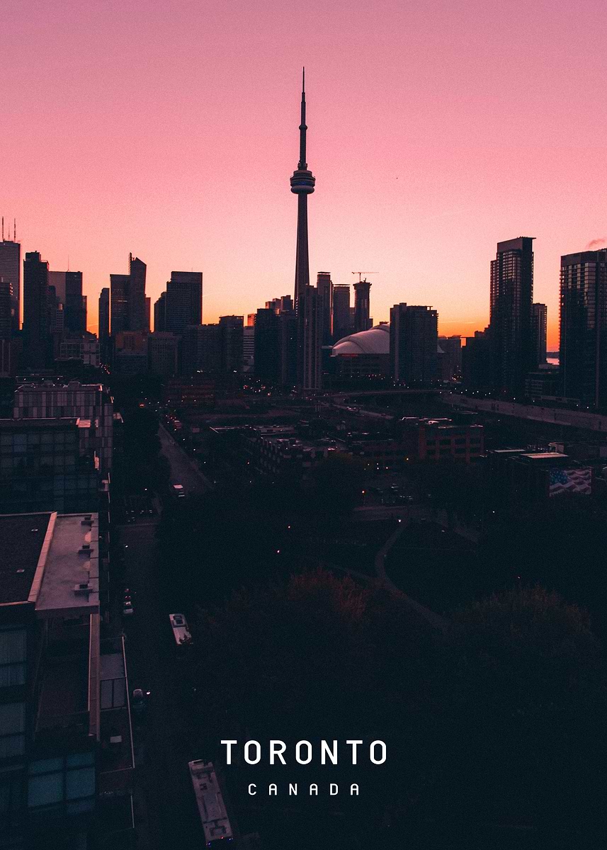 'Toronto ' Poster, picture, metal print, paint by Travel Addict | Displate