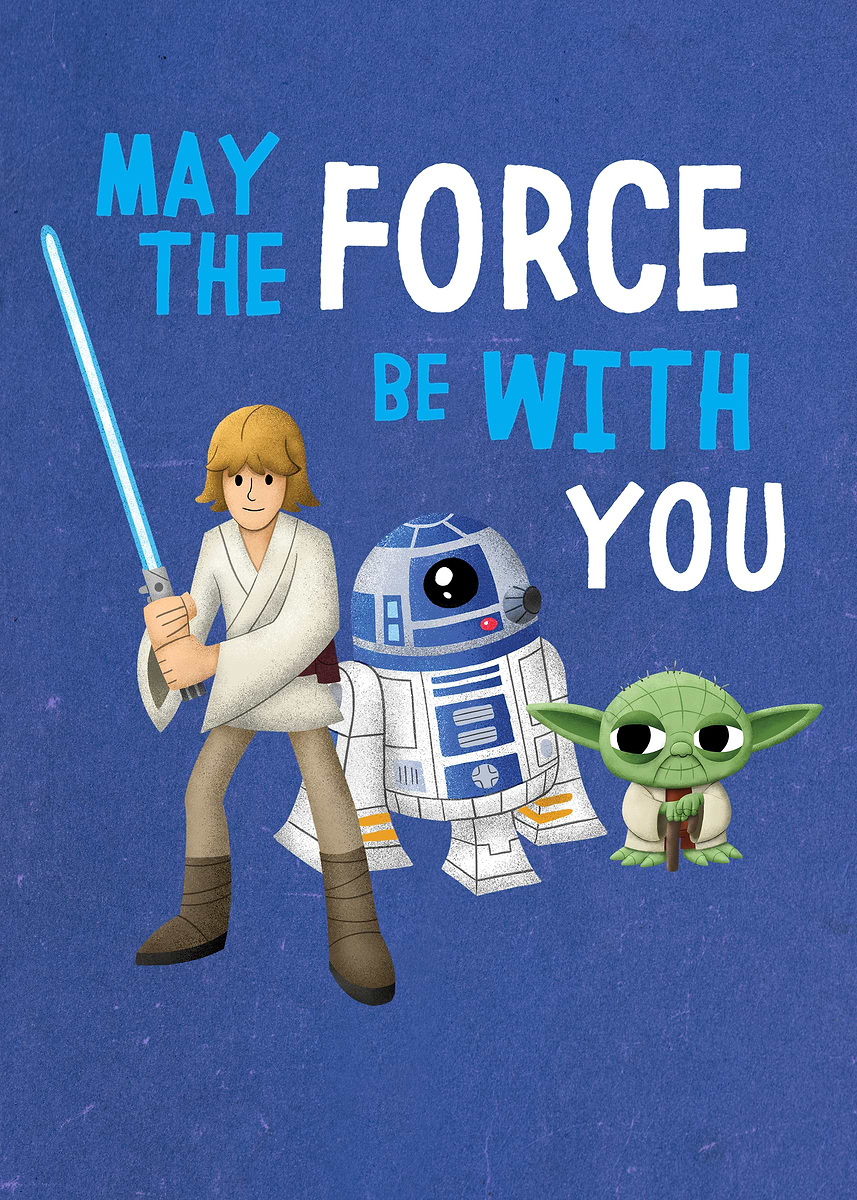 'May the Force be with you' Poster, picture, metal print, paint by Star ...