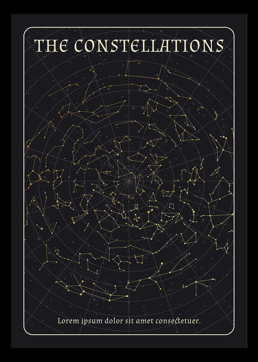 'Constellations Of Stars' Poster, picture, metal print, paint by Jon ...